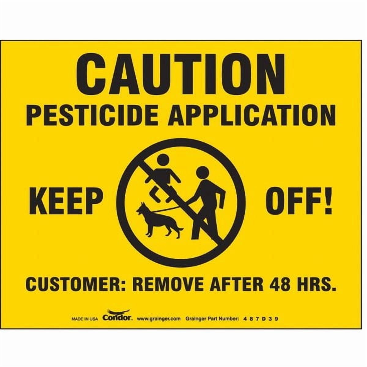 Condor Chemical Sign,4 in,Plastic,PK25 487D39 - Walmart.com