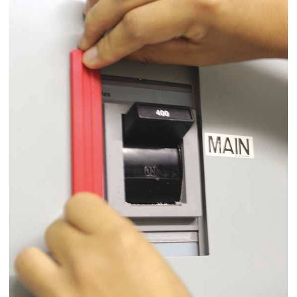 Condor Circuit Breaker Lockout,Rail,1/4 inH,Red 48KV15 - Walmart.com