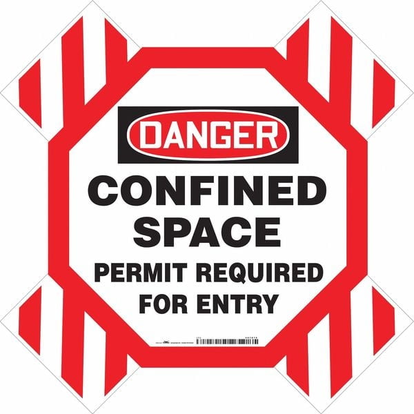 Condor Confined Space Entry Barrier,42x42in,PC 487D78 - Walmart.com