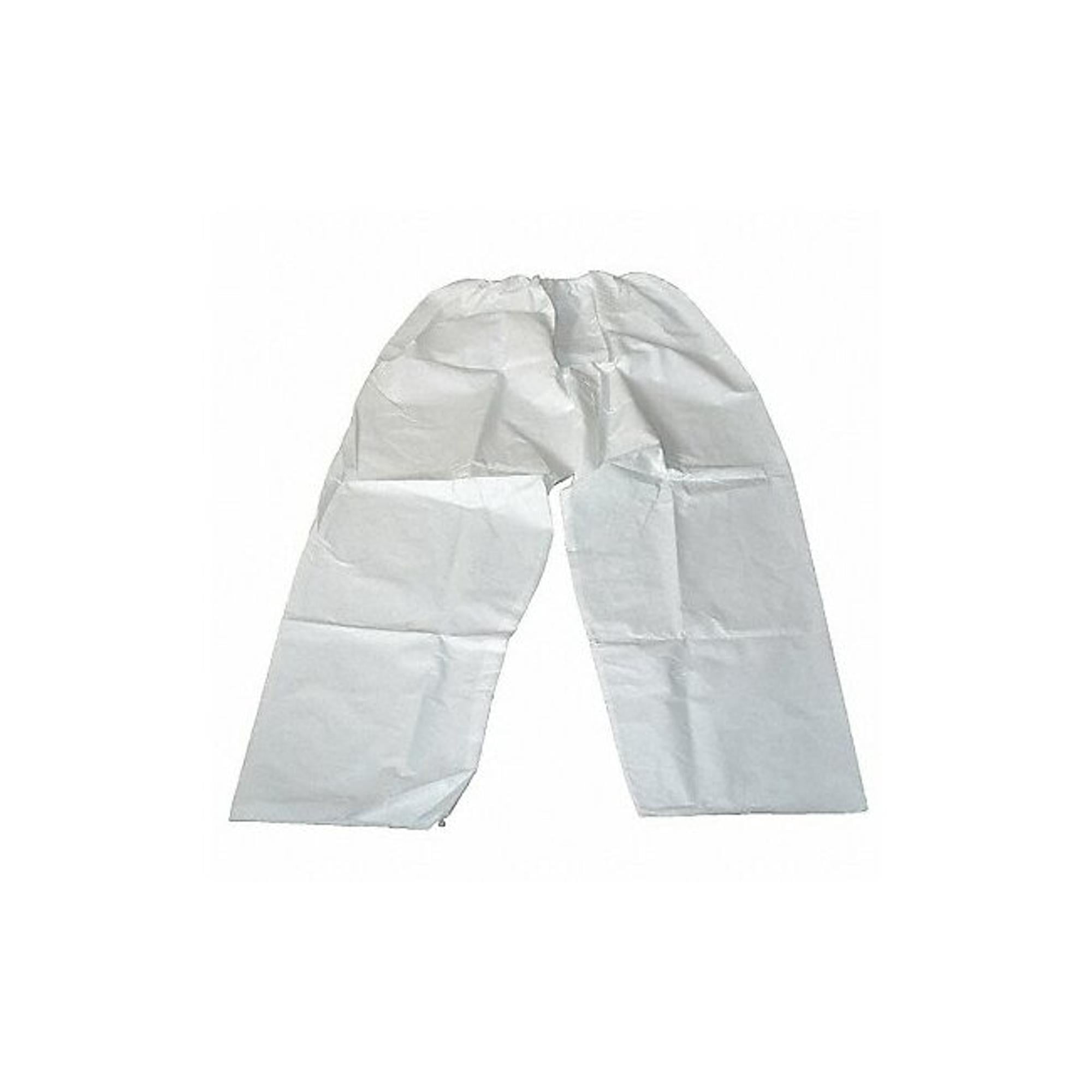 Condor Pants,L/XL,White, PE Film Lam/PP,PK12 30C558 - Walmart.com