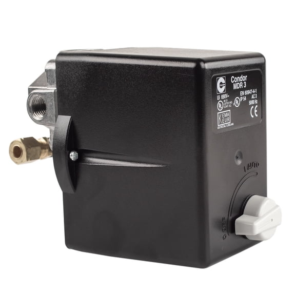 Condor MDR3/11 120-150 PSI 4 Port Pressure Switch Adjustable Overload 1 ...