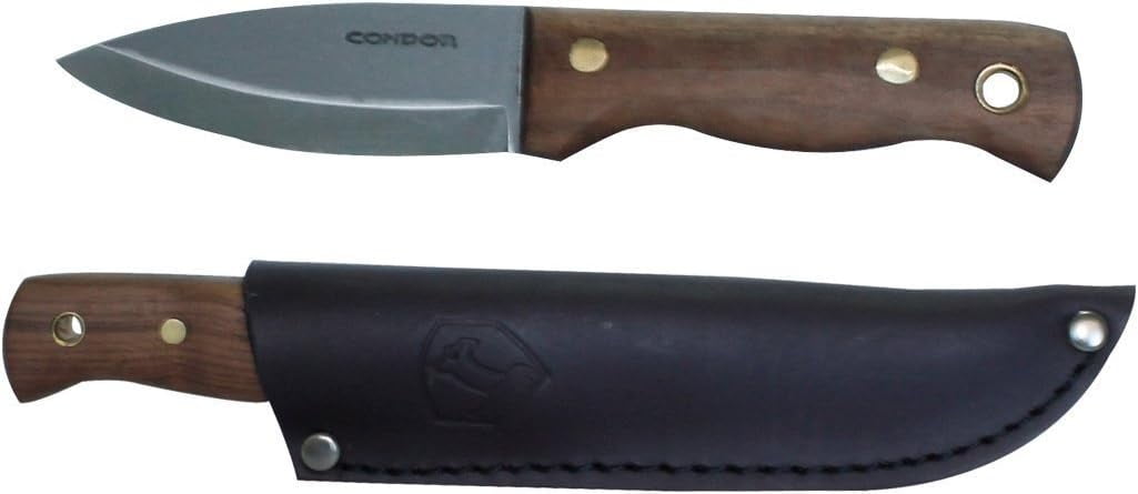Condor Mini Bushlore Bushcraft Knife - 1075 High Carbon Steel - Walnut ...