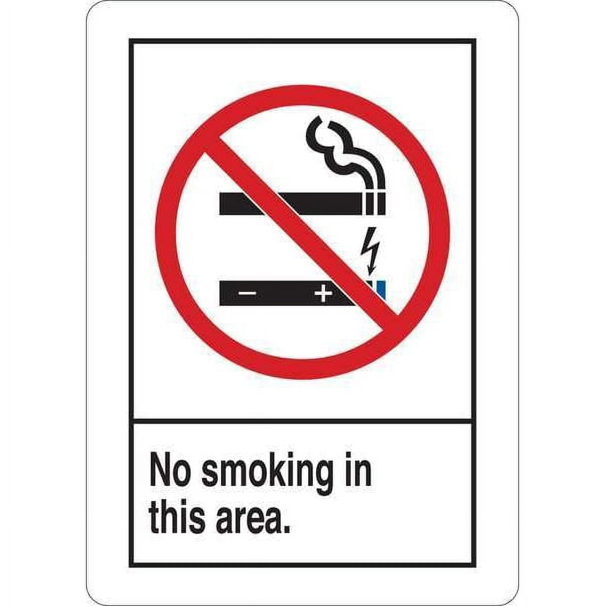 Condor No Smoking Sign, 14 in H, 10" W, Plastic, English, 35FZ87 35FZ87 ...