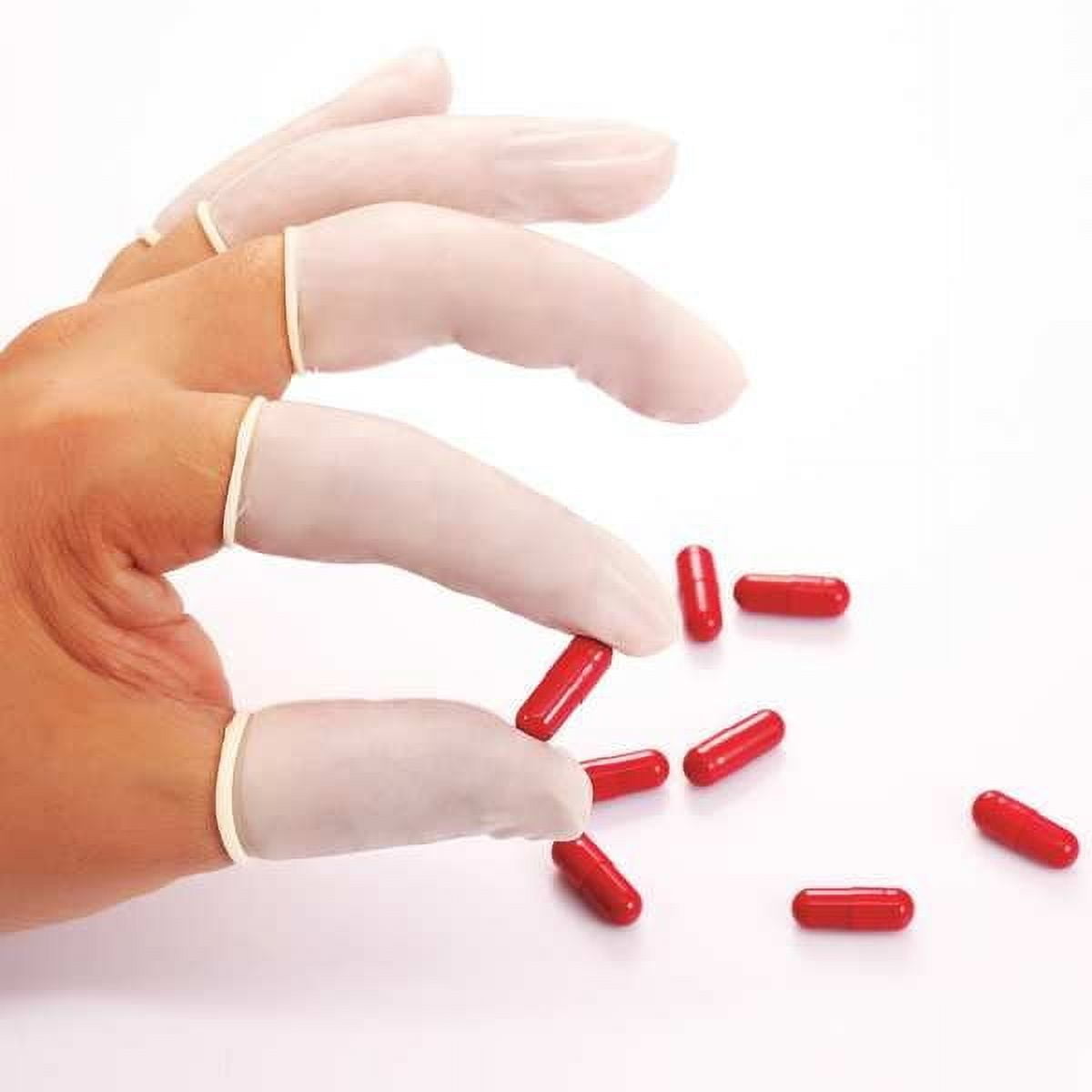 Condor Finger Cots, White, Latex, M, PK1440 30D248 - Walmart.com