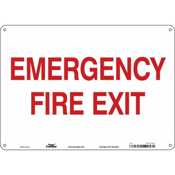 Condor Safety Sign,10 in x 14 in,Aluminum 467P24 - Walmart.com
