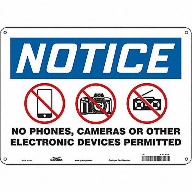 Condor Safety Sign,10 in x 14 in,Polyethylene 451P69 - Walmart.com