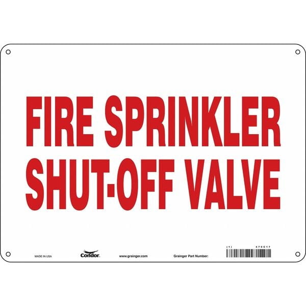 Condor Safety Sign,10 in x 14 in,Polyethylene 470C17 - Walmart Business ...