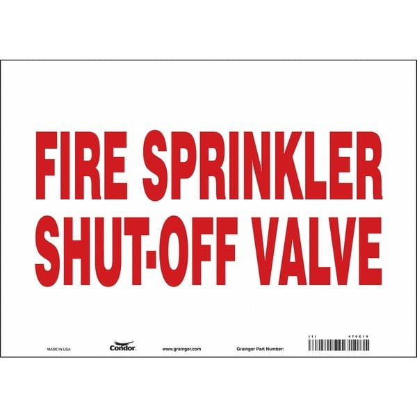 Condor Safety Sign,10 in x 14 in,Vinyl 470C19 - Walmart.com