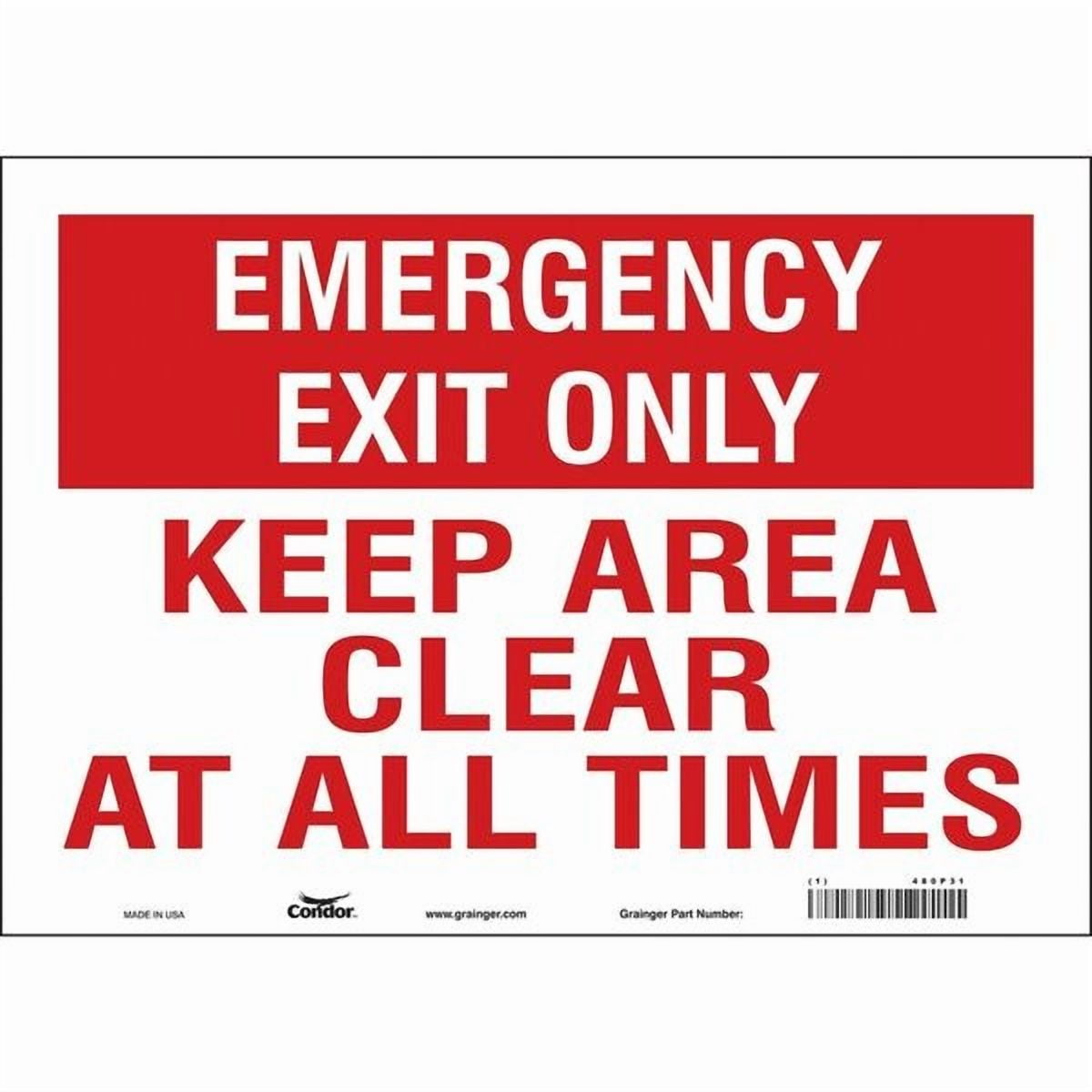 Condor Safety Sign,10 in x 14 in,Vinyl 480P31 - Walmart.com
