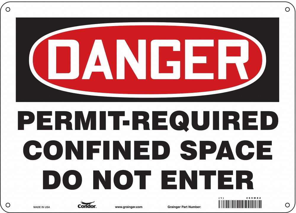 Condor Safety Sign,10 inx14 in,Aluminum 465M82 465M82 ZO-G5551968 ...