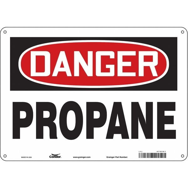 Condor Safety Sign,10 inx14 in,Aluminum 470V61 - Walmart.com