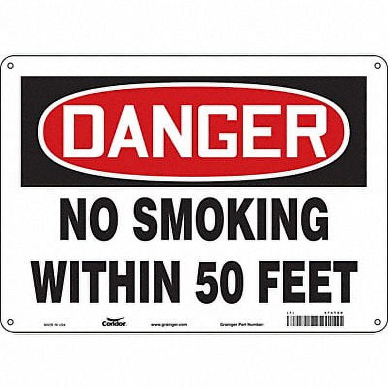 Condor Safety Sign,10 inx14 in,Aluminum 474T99 - Walmart.com