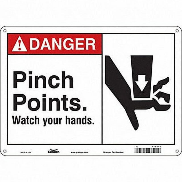 Condor Safety Sign,10 inx14 in,Aluminum 475D18 - Walmart.com