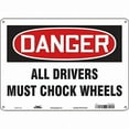 Condor Safety Sign,10 inx14 in,Aluminum 477D95 - Walmart.com
