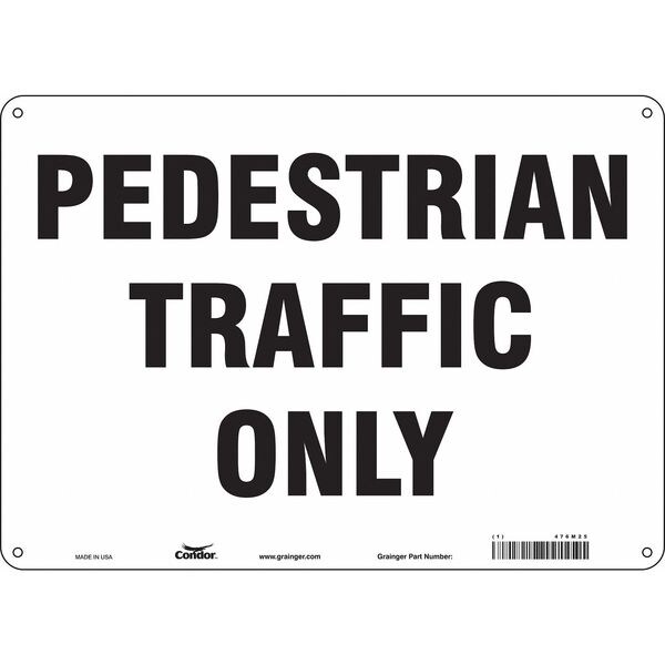 Condor Safety Sign,10 inx14 in,Polyethylene 476M25 - Walmart.com