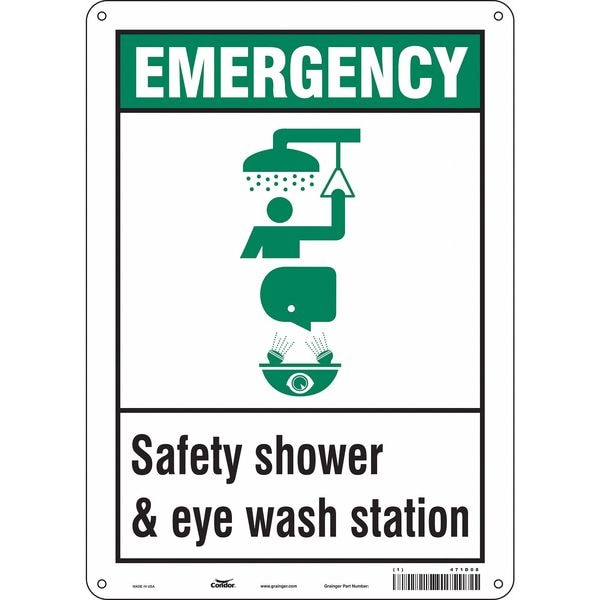 Condor Safety Sign,14 in x 10 in,Aluminum 471D08 - Walmart.com