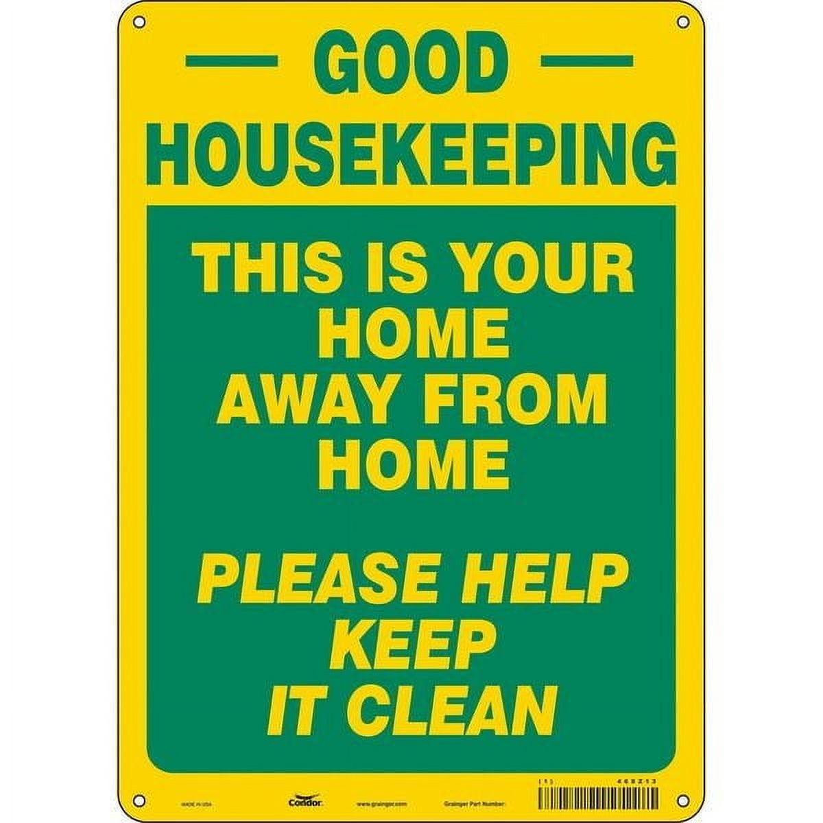 Condor Safety Sign,14 in x 10 in,Polyethylene 468Z13 - Walmart.com