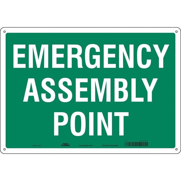 Condor Safety Sign,14 in x 20 in,Aluminum 465P66 - Walmart.com