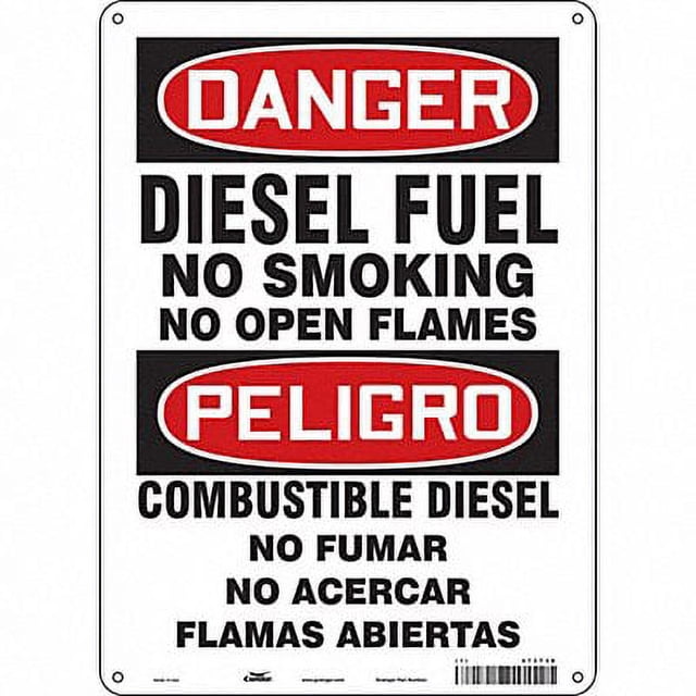 Condor Safety Sign,14 inx10 in,Aluminum 473T30 - Walmart.com