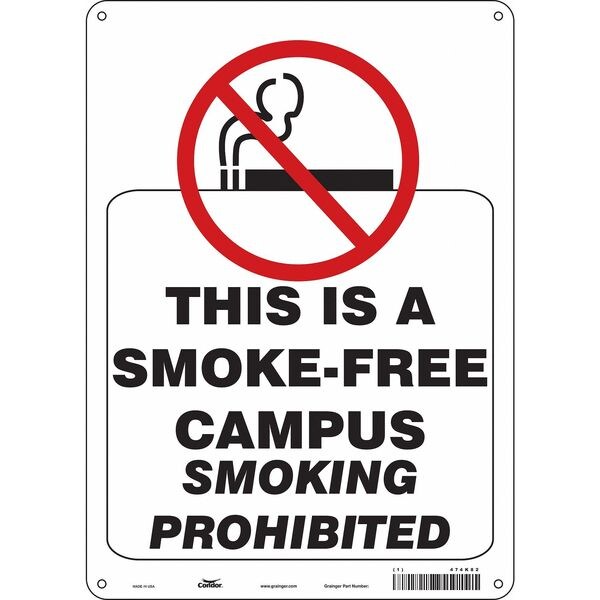 Condor Safety Sign,14 inx10 in,Aluminum 474K82 - Walmart.com