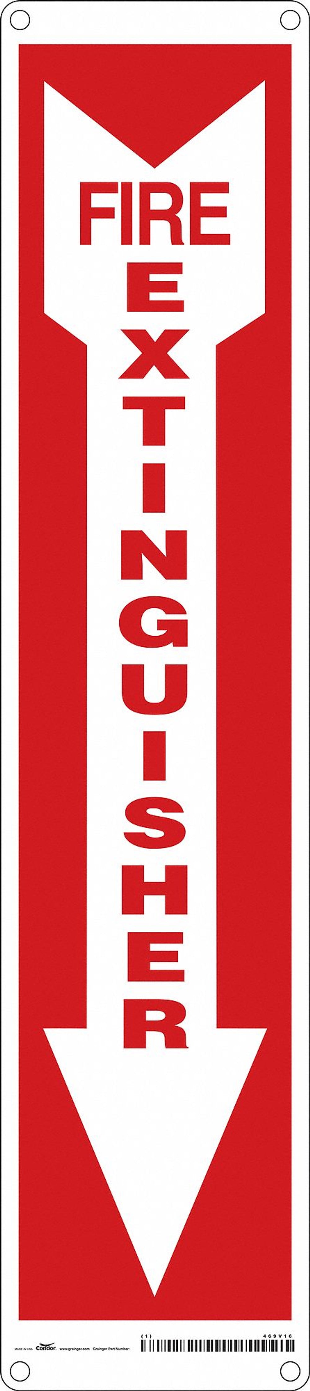 Condor Safety Sign,18 in x 4 in,Aluminum 469V16 469V16 ZO-G5517780 ...