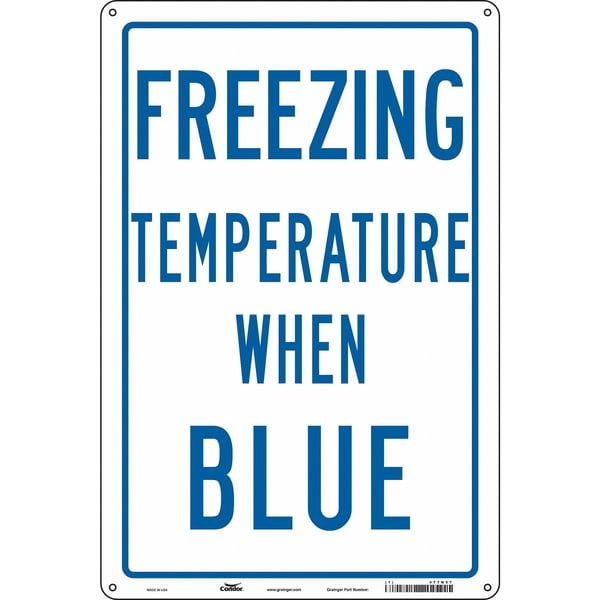 Condor Safety Sign,18 inx12 in,Aluminum 477N57 - Walmart.com