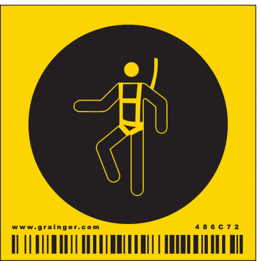 Condor Safety Sign,2 1-4 inx2 1-4 in,Vinyl 486C72 486C72 ZO-G6281097 ...