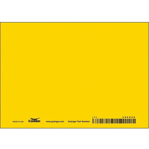Blank Yellow Sign