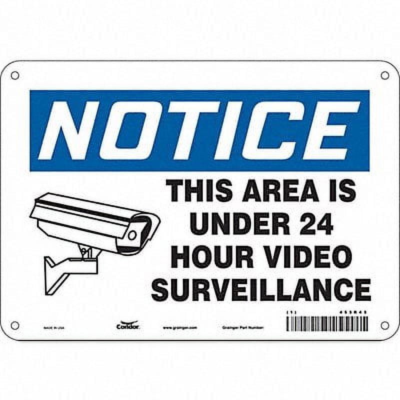 Condor Safety Sign,7 in x 10 in,Polyethylene 453R43 - Walmart.com