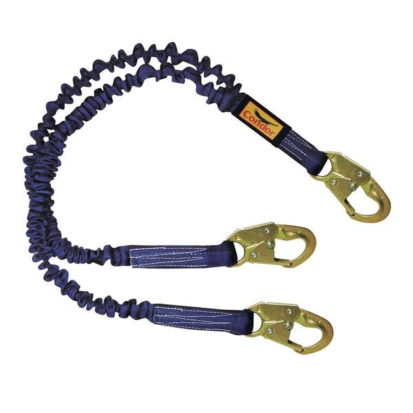 Condor Shock-Absorbing Lanyard,Blue 19F386 - Walmart Business Supplies