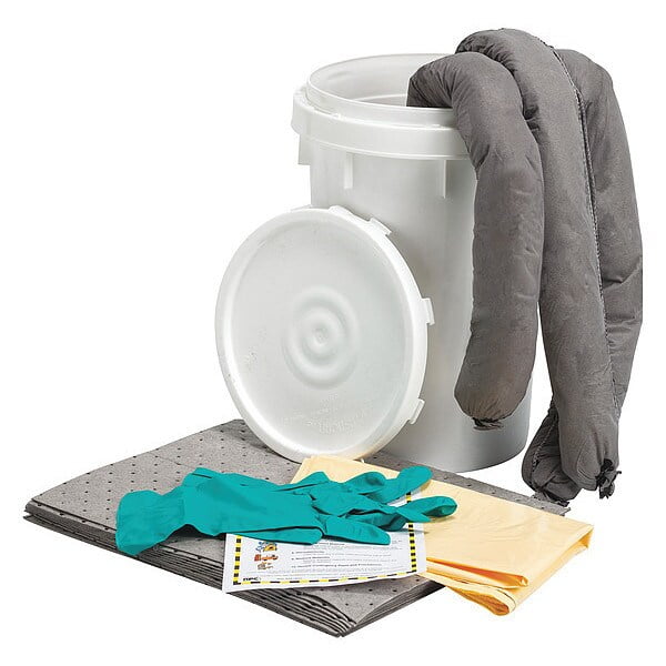 Condor Spill Kit,Bucket,Universal,9 gal.,18" H 436M93 - Walmart.com