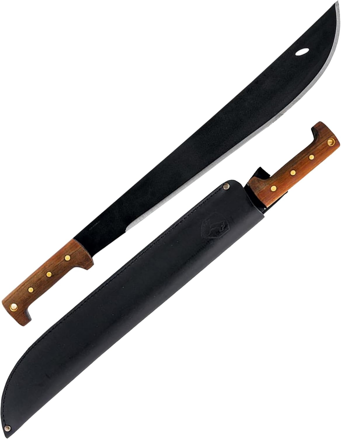 Condor Tool & Knife El Salvador Machete Wood Handle W/Leather Sheath ...