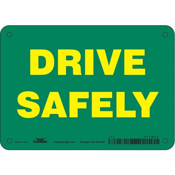 Condor Traffic Sign,5 in x 7 in,Aluminum 477N23 - Walmart.com