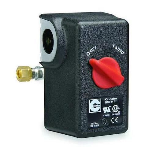 Condor Usa Pressure Switch, (1) Port, 1/4 in FNPT, DPST, 50 to 200 psi ...