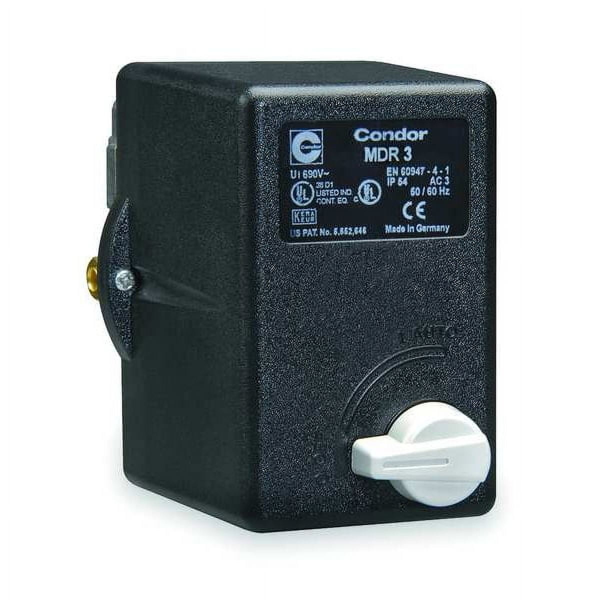 Condor Usa Pressure Switch,3PST,100-125psi,Standard 31GE3EXX - Walmart.com