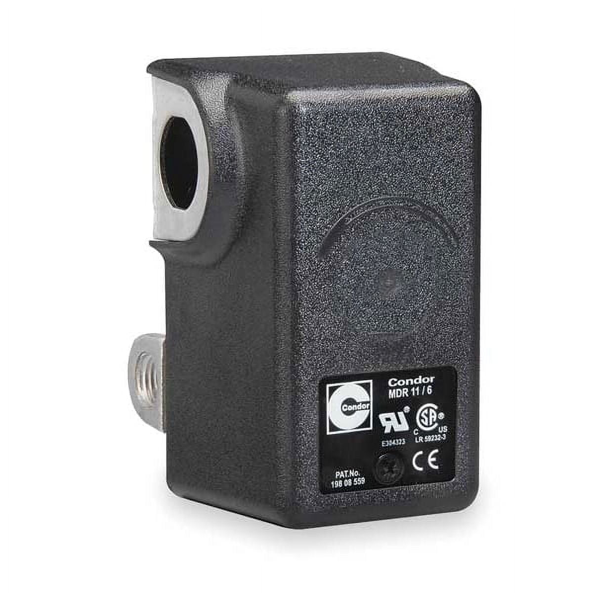 Pressure Switch, Standard, DPST, 4 Ports, 1/4" FNPT, 20 to 105 psi ...