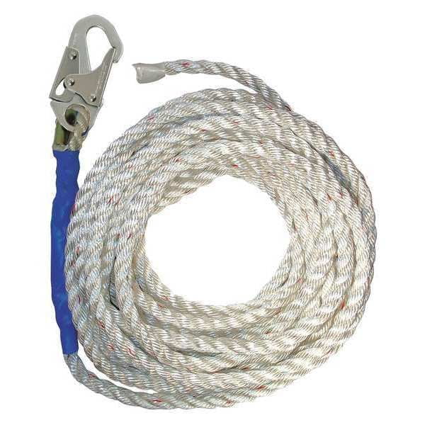 Condor Vertical Rope Lifeline,Single Snap Hook G8200T - Walmart.com