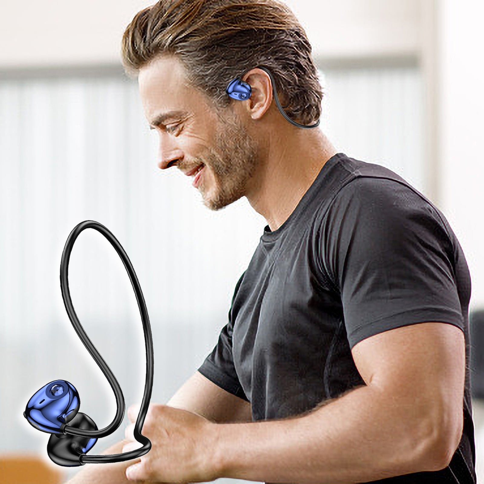 Conduction Bluetooth Headset Sport Wireless Outdoor Hanging Ear ...