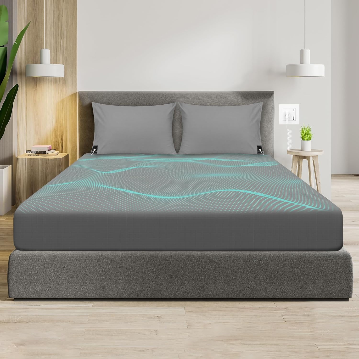 Conductive Grounding Fitted Sheet Silver Fiber Grounding Bottom Sheet ...