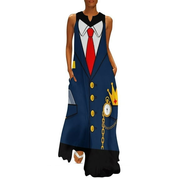 Conductor Uniform Badge Long Dress luxury evening dresses women ...