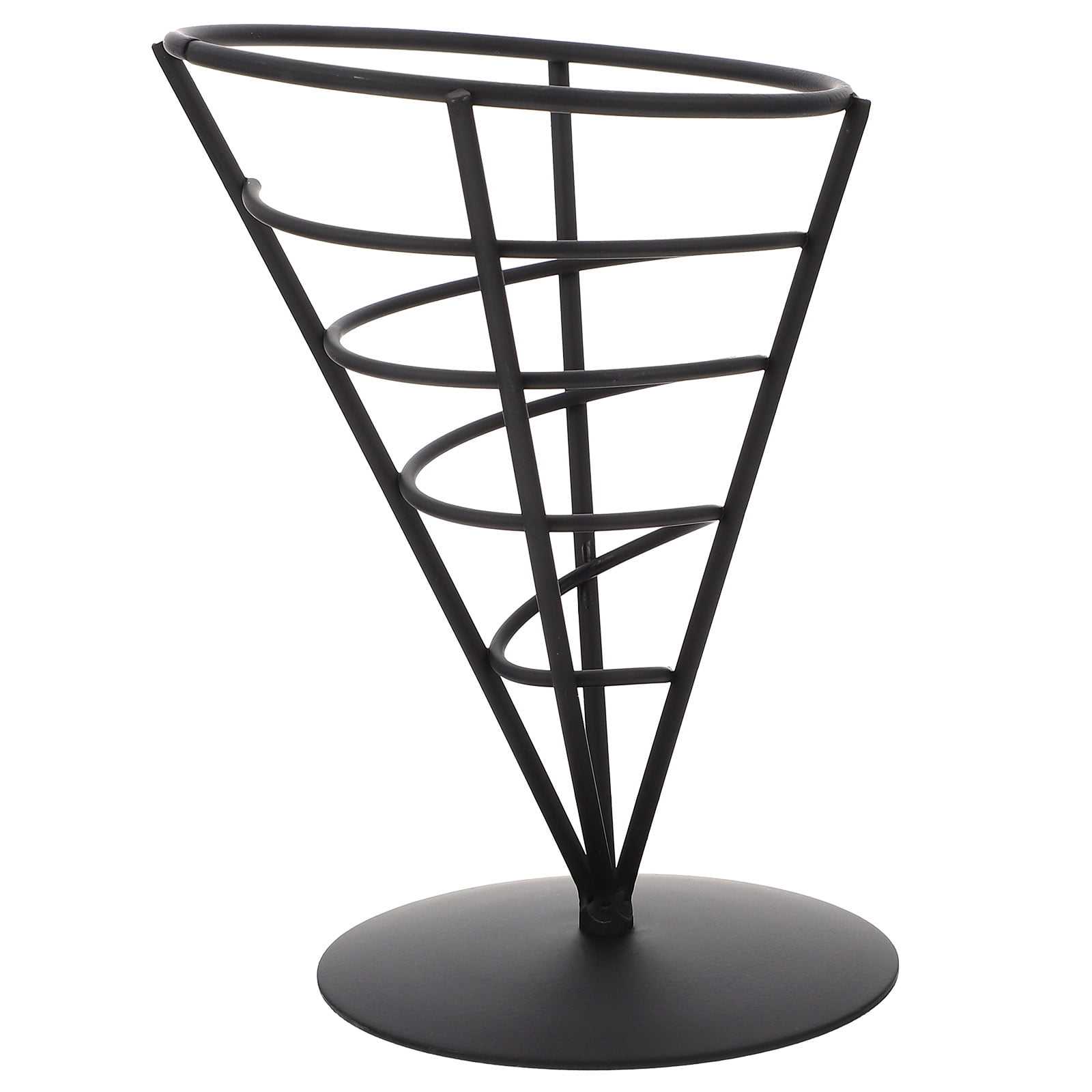 Cone Basket French Holder Fries Stand Snack Fry Wire Stands Display ...