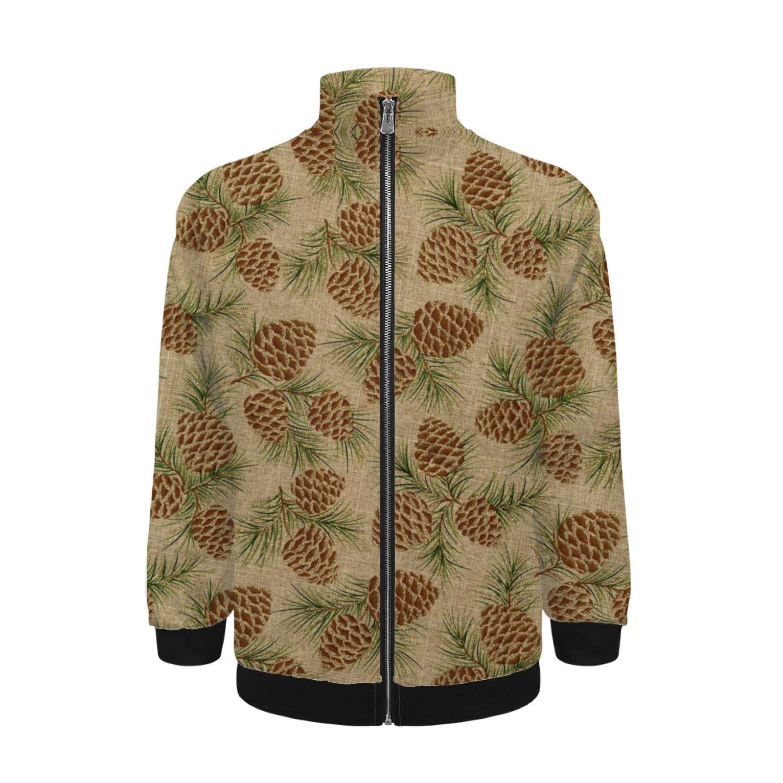 Cone Branches Christmas Jacket Men's Street Cool Long Sleeves Coat ...