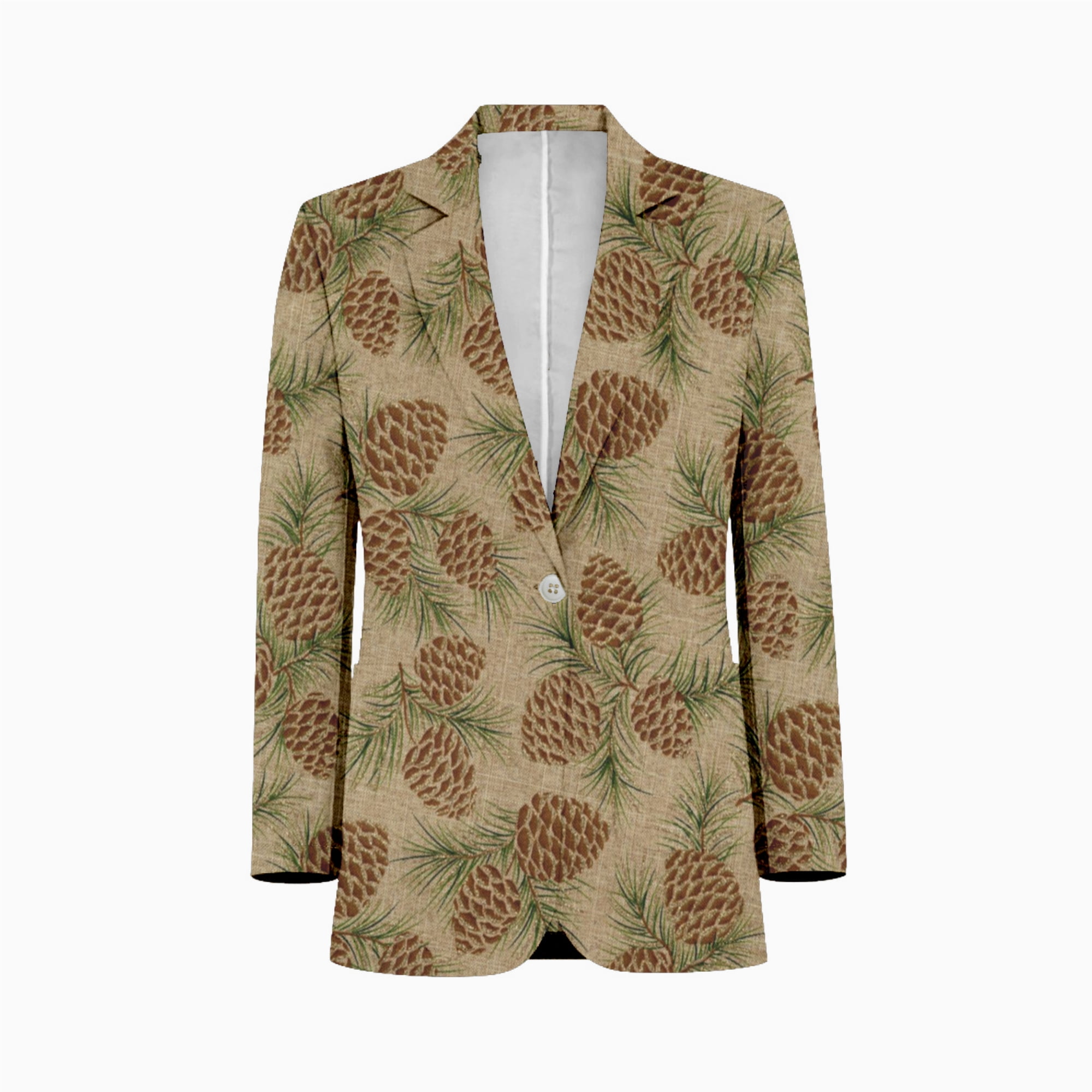 Cone Branches Christmas Mens Suits Shawl Collar Slim Fit Suit Mens ...