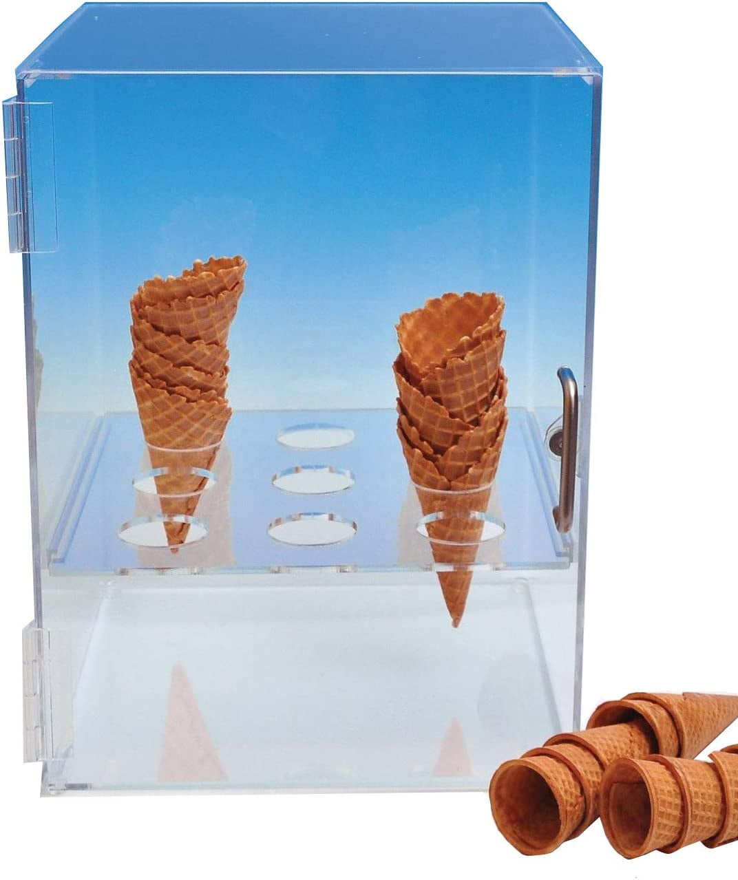 Cone Cabinet for Sugar or Waffle Cones | Choice Acrylic Display Brand ...