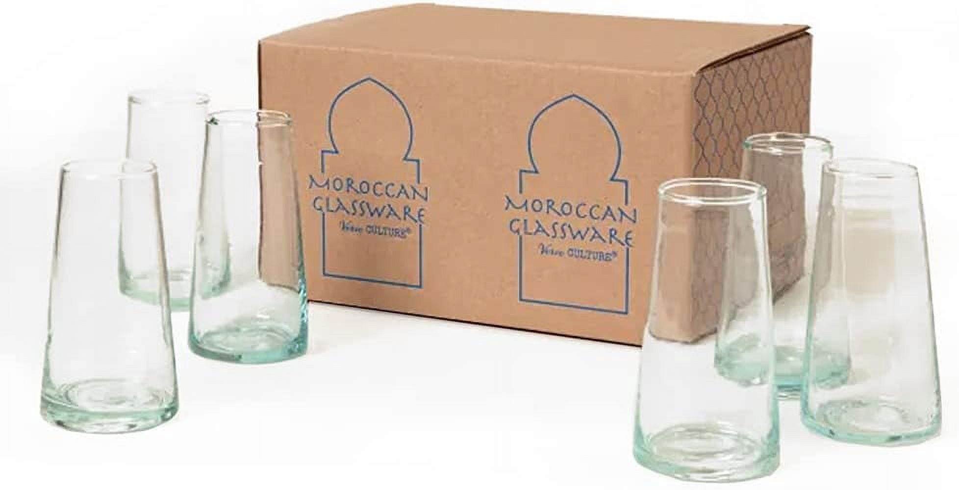 Cone Champagne Glasses Handblown Drinking Glasses – Set of 6 | 6 Fl. Oz ...