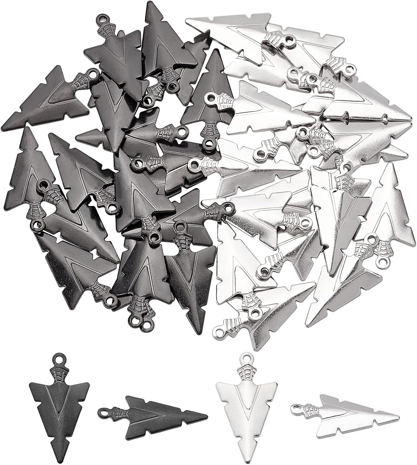 Cone Charms Stainless Steel Pendants Punk Style Bullet Spike Charms ...