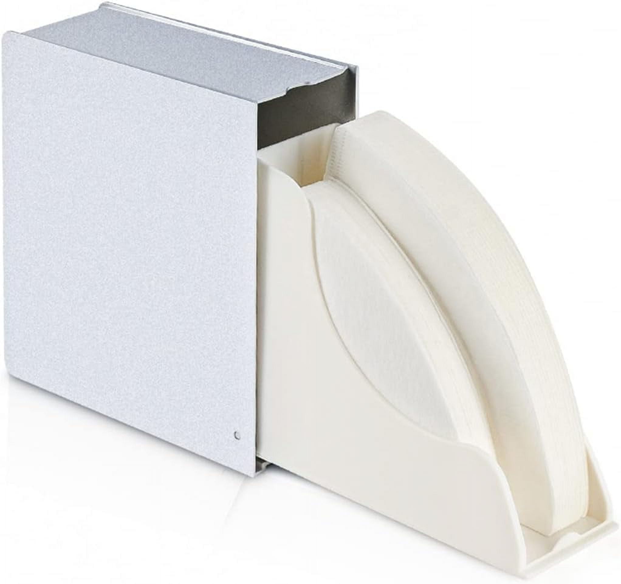 Cone Coffee Filter Holder Storage - Frosted Silver Pour Over Coffee ...