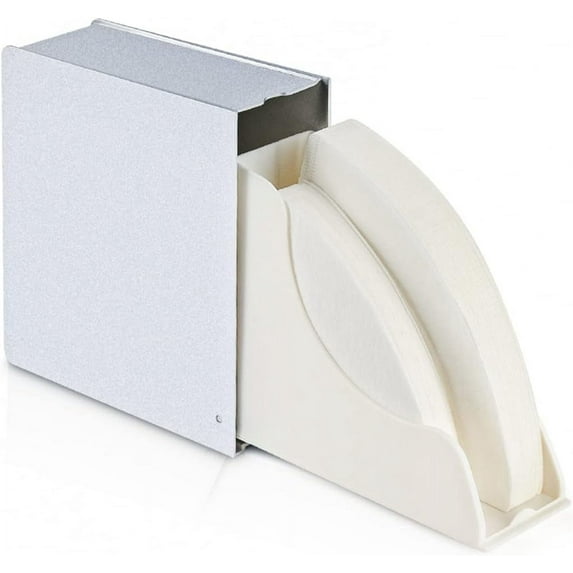 Cone Coffee Filter Holder Storage - Frosted Silver Pour Over Coffee ...