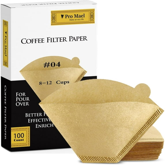 Cone Coffee Filters #4, Number 4 Coffee Filter 8-12 Cup for Drip Coffee ...