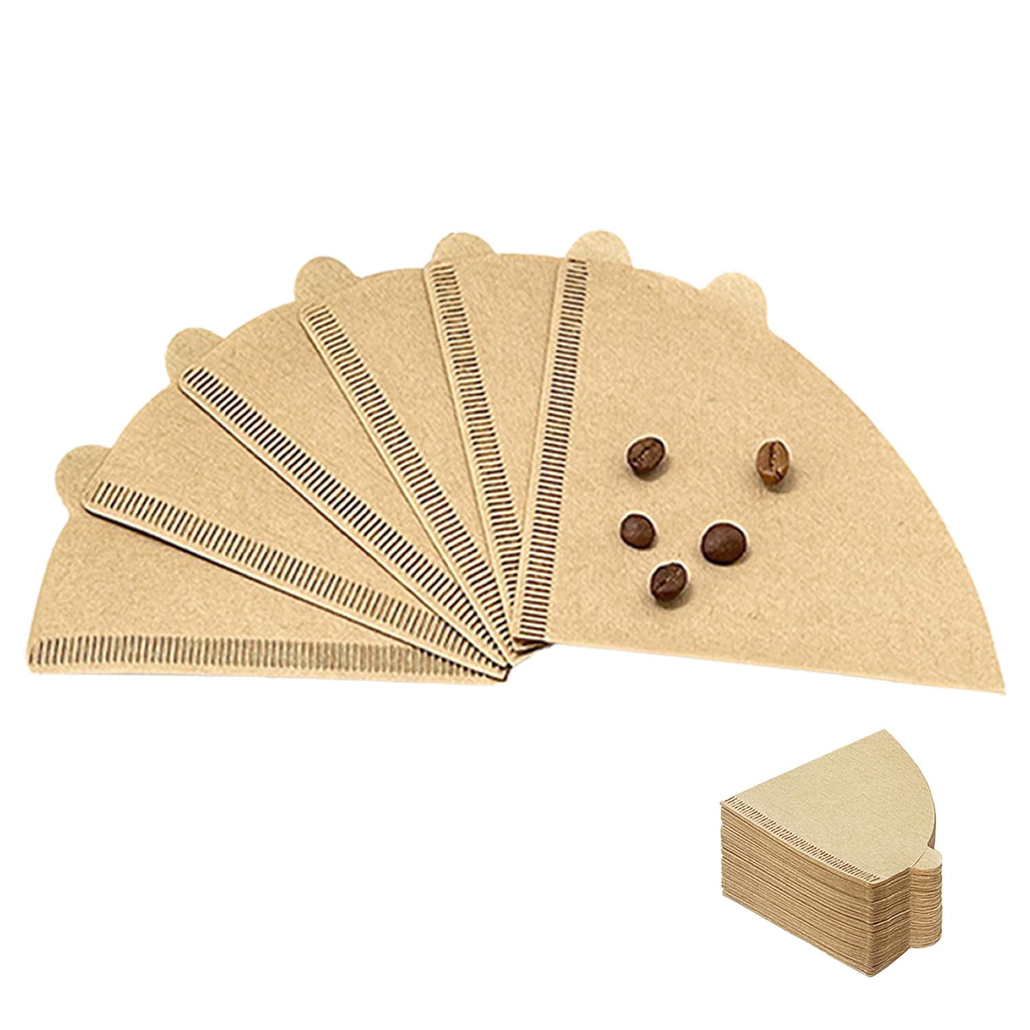Cone Coffee Filters, Disposable Natural Paper Filters,2-4 Cup Coffee ...